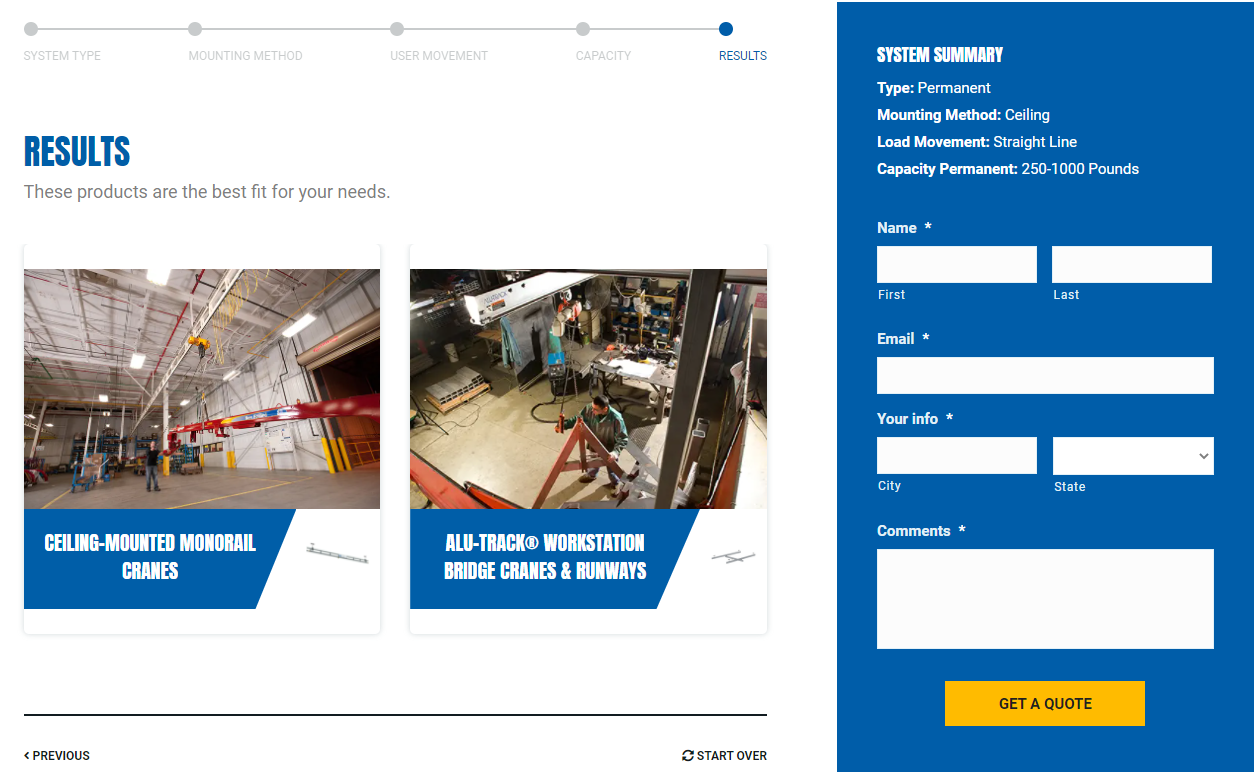 Find the Right Crane for Your Facility with Spanco’s System Selector ...